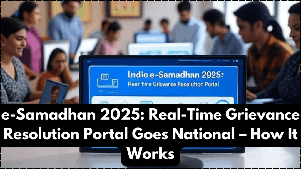e-Samadhan 2025: Real-Time Grievance Resolution Portal Goes National – How It Works